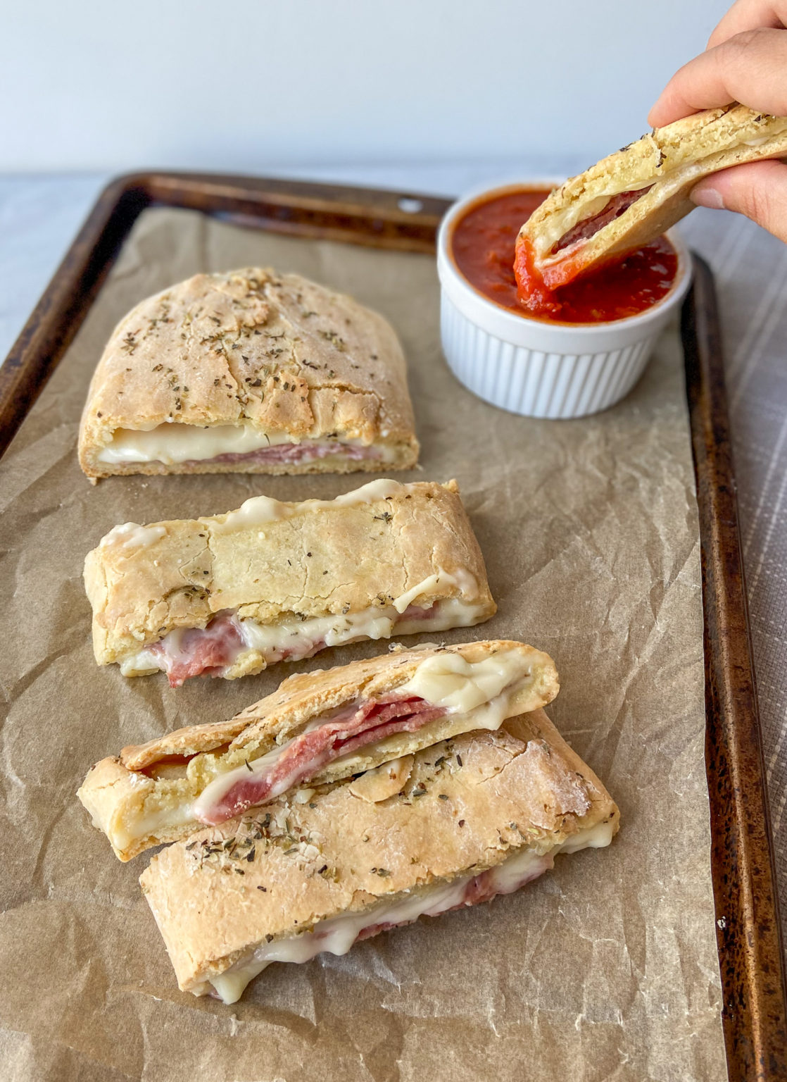 Ham and Cheese Stromboli (Dairy, Gluten & Grain Free)