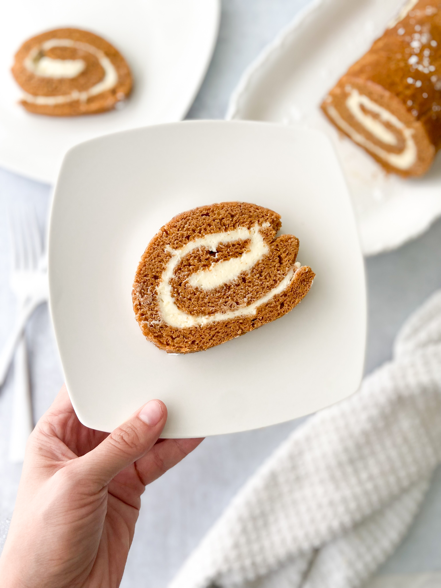 Gluten Free Pumpkin Roll with Cream Cheese Filling